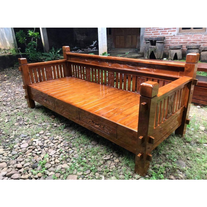 Jual BANGKU JATI BANGKU TERAS BANGKU PANJANG BALE BALE MINIMALIS BALE ...