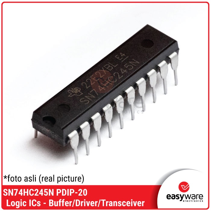 Jual SN74HC245N PDIP-20 74HC245N DIP-20 74HC245 DIP20 IC LOGIC BUFFER | Shopee Indonesia
