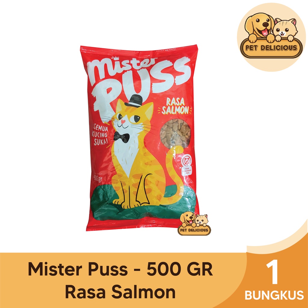 Jual MISTER PUSS RASA SALMON - 1 BUNGKUS @500GR | Shopee Indonesia