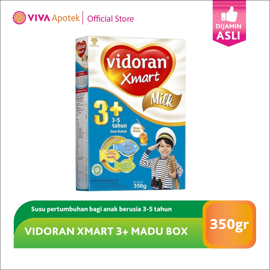 Jual Vidoran Xmart 3+ Madu Susu Formula Usia 3-5 Tahun - 350Gr | Shopee ...