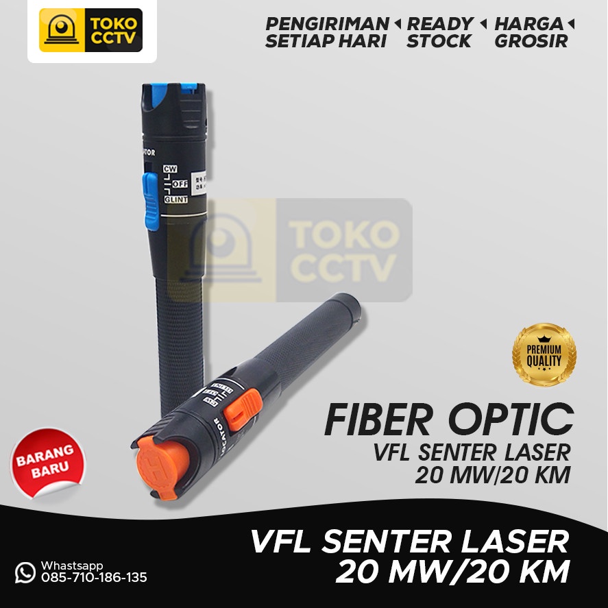 Jual Visual Fault Locator 20MW 20KM VFL Senter Laser 20MW 20KM Fiber ...