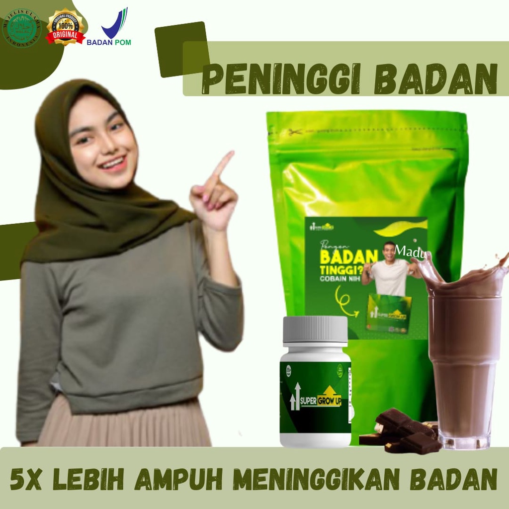 Jual Obat Peninggi Badan Super Grow Up Susu Kalsium Terbaik Original ...