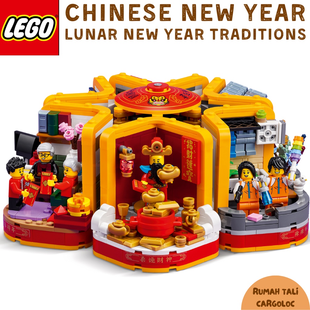 Jual LEGO CHINESE LUNAR NEW YEAR TRADITIONS | Shopee Indonesia
