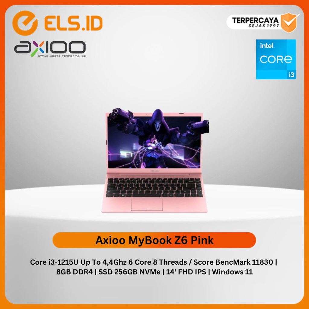 Jual Laptop Axioo MyBook Z6 Pink [ Intel Core i3-1215U - 8GB DDR4 - SSD 256GB ] | Shopee Indonesia