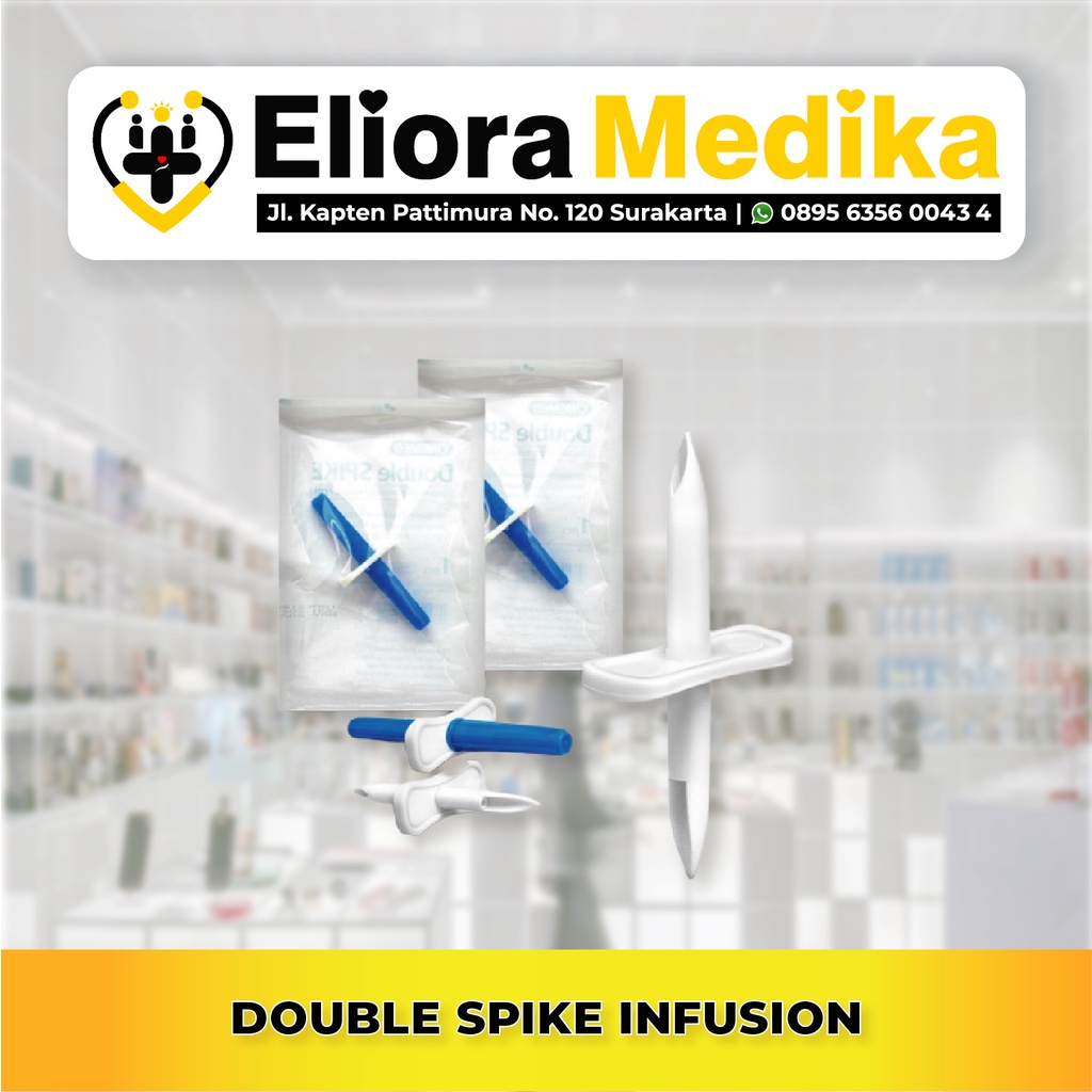 Jual Double Spike Infusion Onemed Alat Penusuk Botol Cairan Infus ...