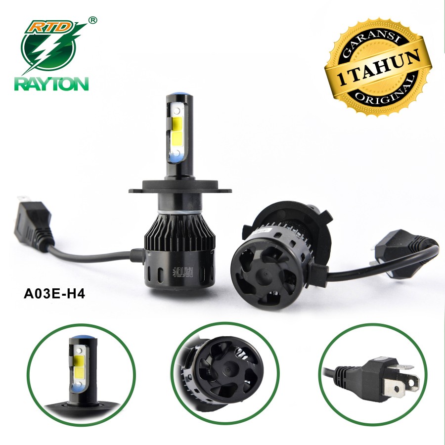 Jual RTD RAYTON LAMPU LED OTOMOTIF MOBIL A03E-H4 POWER 23 ORIGINAL WITH ...
