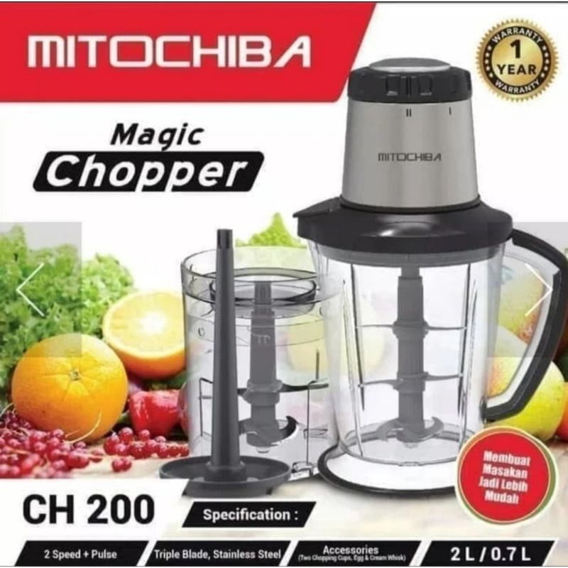 Jual FOOD CHOPPER MITOCHIBA MITO CH 200 CH-200 CH200 | Shopee Indonesia