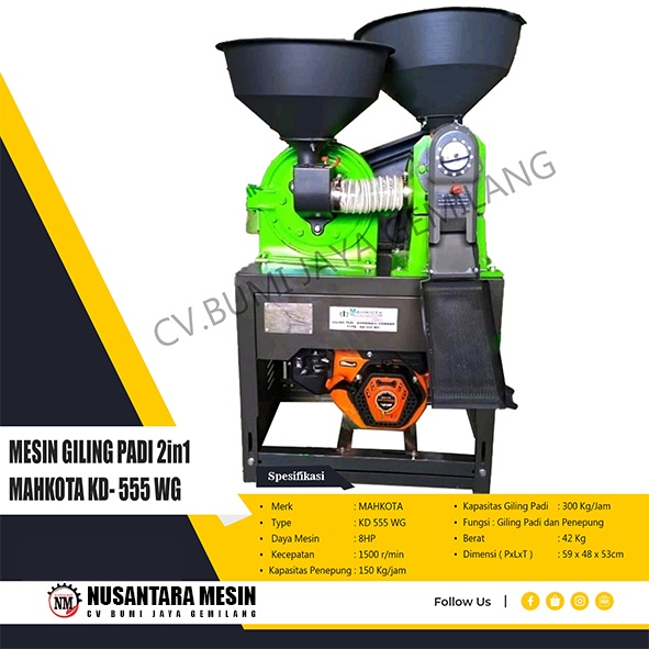 Jual MESIN GILING PADI 2IN1 MAHKOTA KD-555 WG | Shopee Indonesia