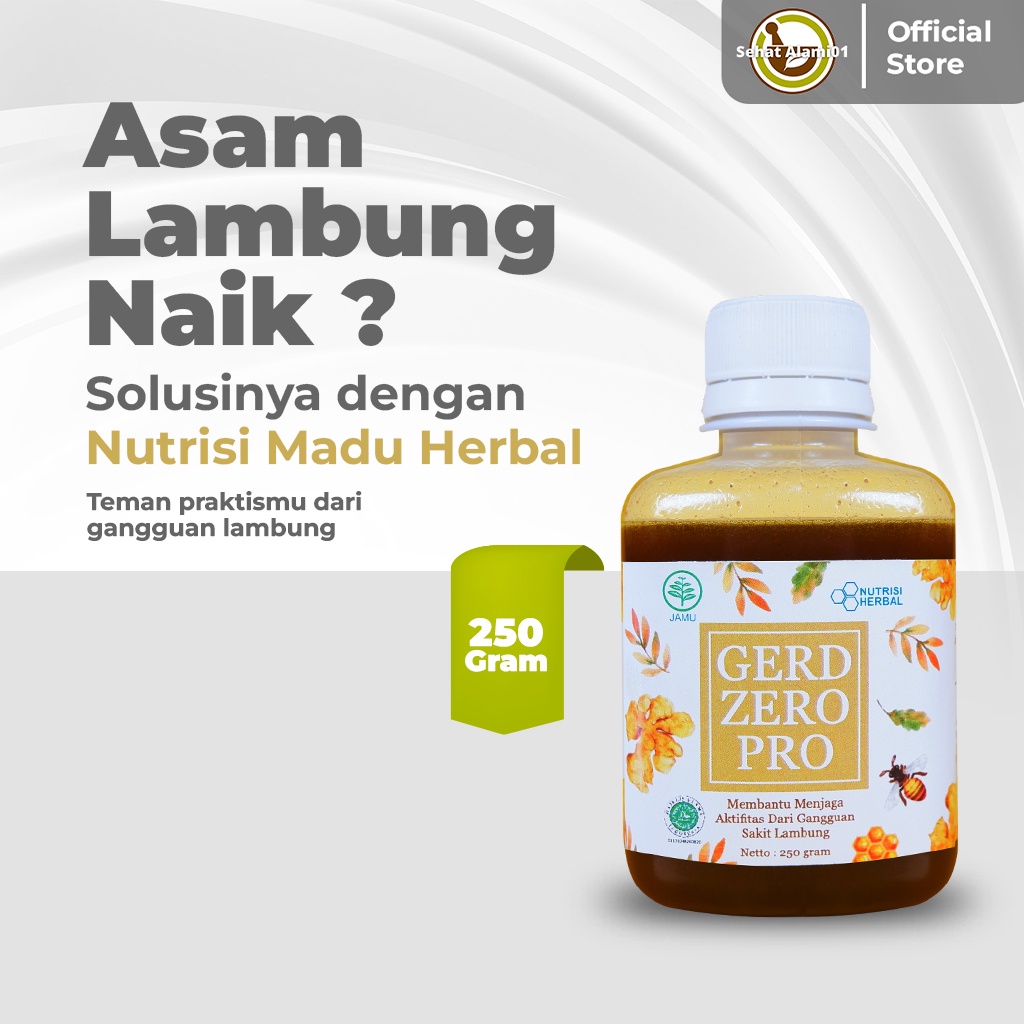 Jual GERD ZERO PRO Obat Lambung Maag Dispepsia Gastritis madu herbal ...