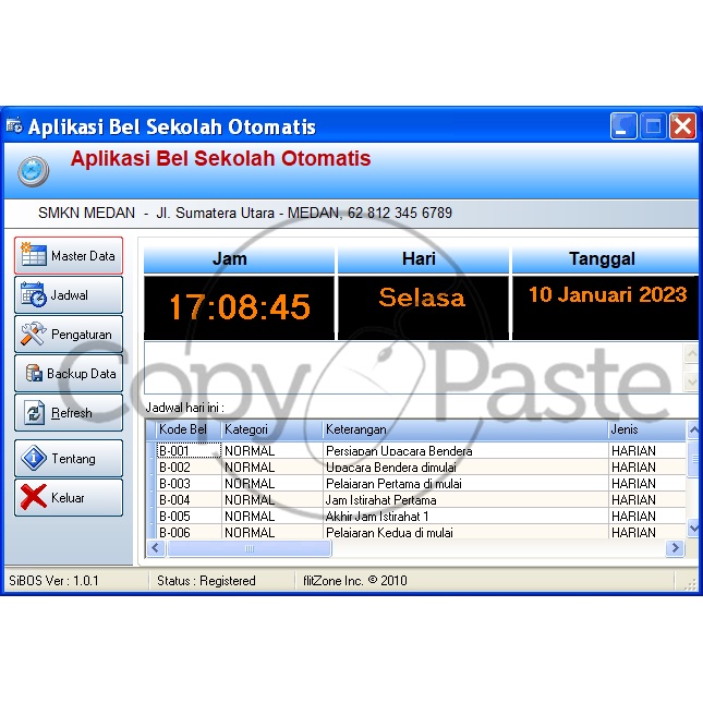 Jual Software Aplikasi Bel Sekolah Otomatis - SiBOS 1.0.1 | Shopee ...