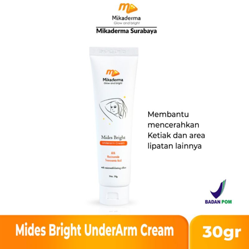 Jual Mikaderma Mides Bright Underarm (Krim ketiak/lipatan tubuh lainnya ...