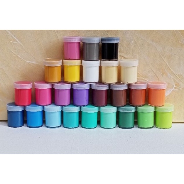 Jual 20 ml Cat Akrilik Melukis Waterproof Anti Air Tahan Air Water ...