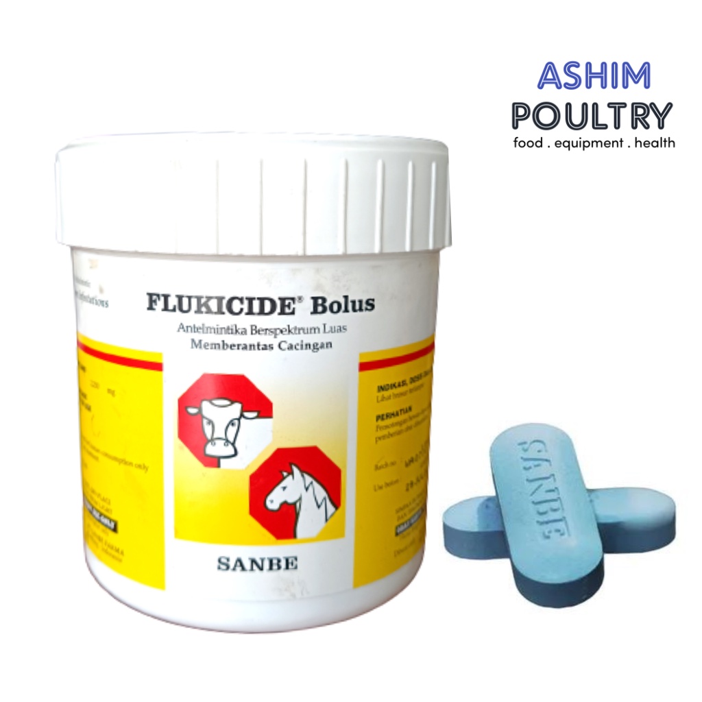 Jual Flukicide Bolus Sanbe | Obat Cacing untuk Sapi - Kuda - Kerbau (1 ...