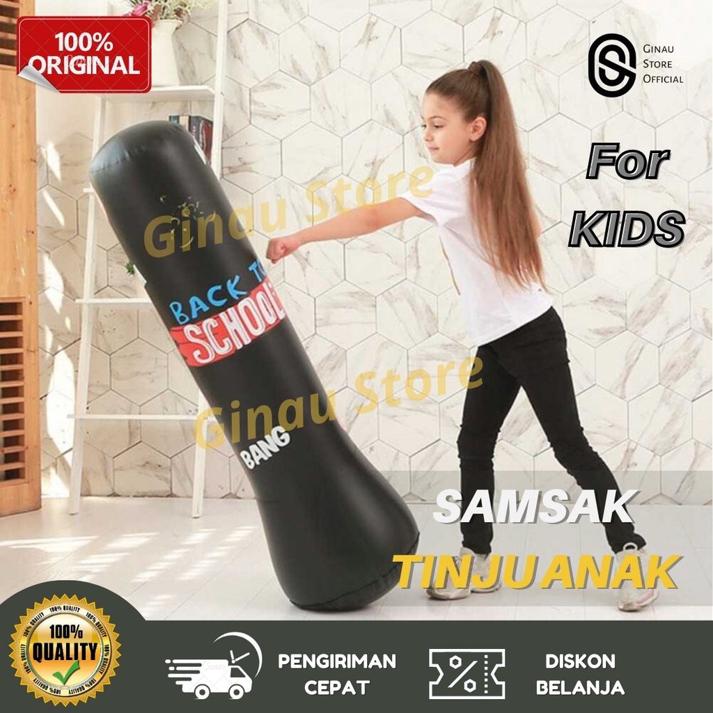 Jual Samsak Tinju Stand Boxing Anak Pompa Inflatable Kids Training ...