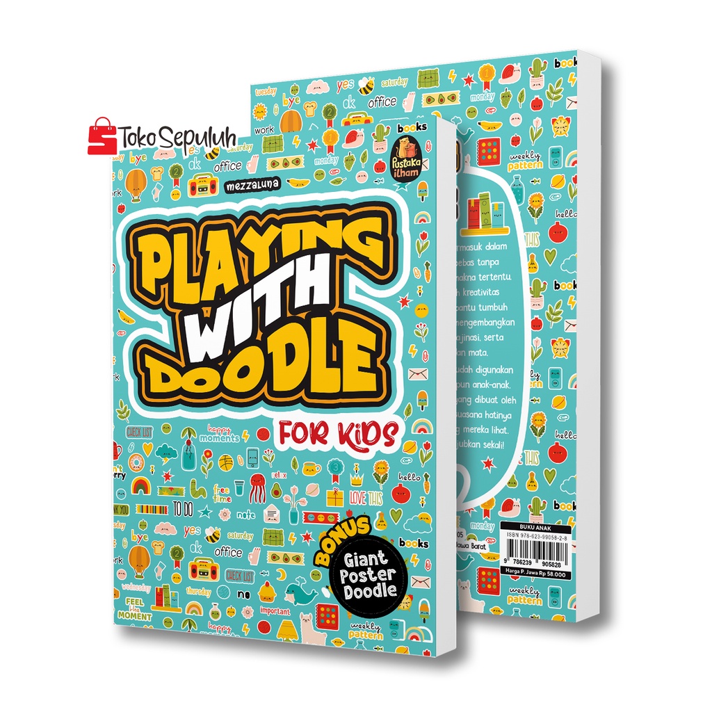 Jual Buku Doodle Anak - Buku Dodel Anak - Buku Mewarnai Anak - Playing ...