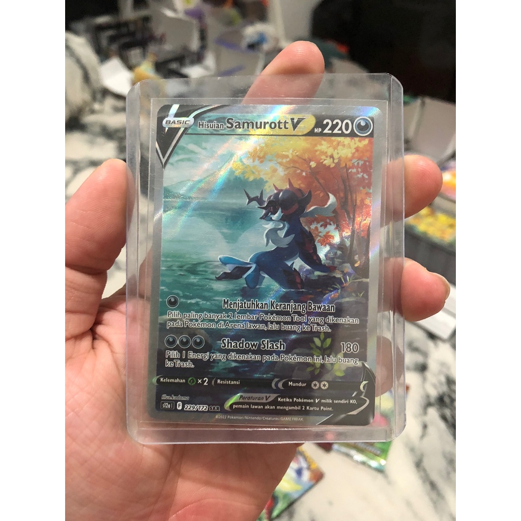 Jual Kartu Pokemon TCG Hisuian Samurott V SAR Special Art Rare s12a ...