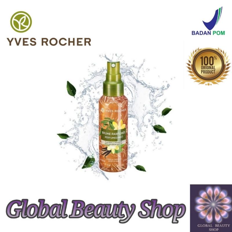 Jual Yves Rocher Bourbon Vanilla Body & Hair Perfume Mist 100ml ...