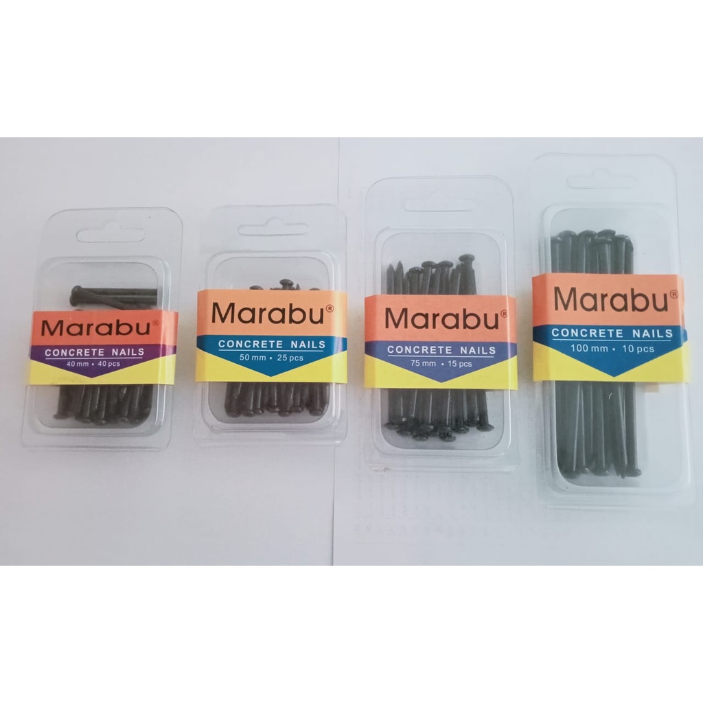Jual Paku Beton Hitam Marabu Pack 50mm | Shopee Indonesia