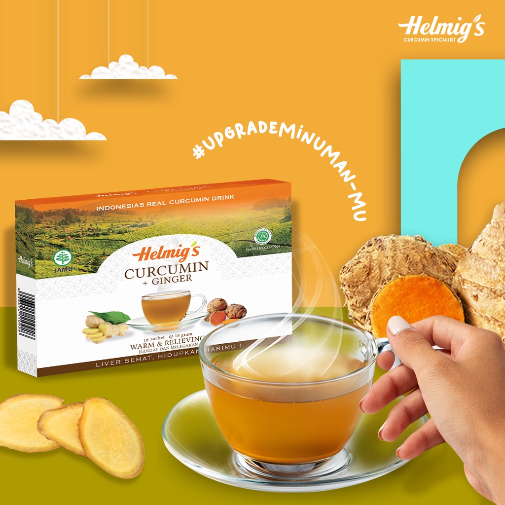 Jual Helmig's Curcumin Ginger 10 Sachet | Shopee Indonesia