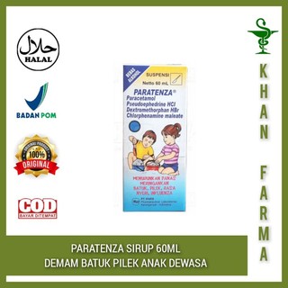 Jual PARATENZA SIRUP OBAT DEMAM BATUK DAN PILEK 60ML | Shopee Indonesia