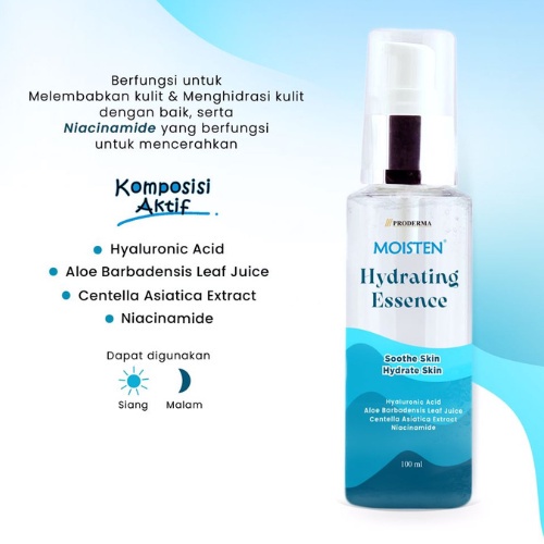 Jual Moisten Hydrating Essence Moisturizing dan Shooting Agent 100 ml ...