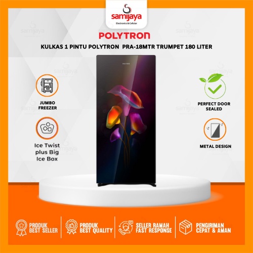 Jual KULKAS 1 PINTU POLYTRON PRA-18MTR / PRA 18 MTR 180 LITER LUXURIOUS ...
