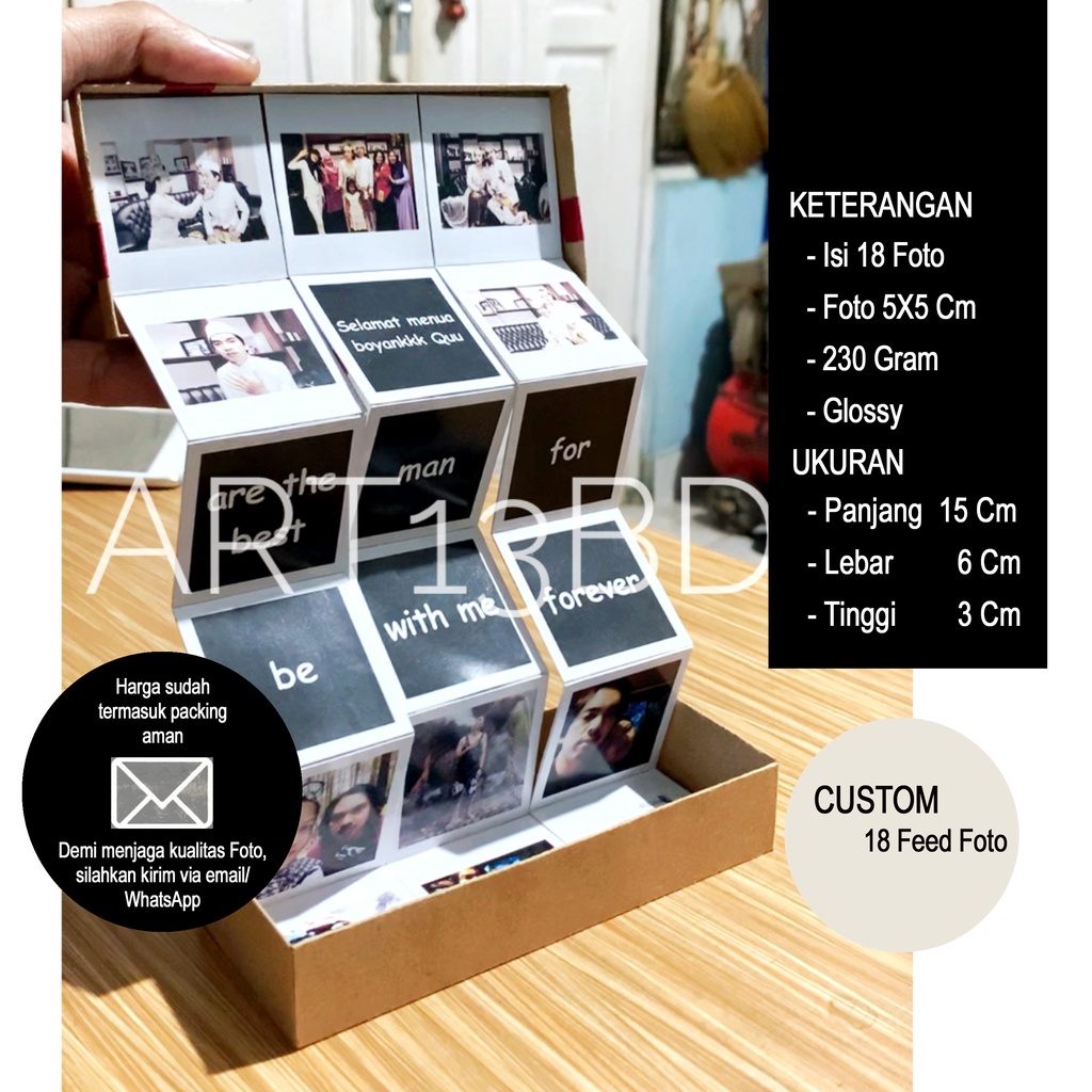 Jual (Bisa COD) | Photo Box | Kotak Kado | Gift Box | Kado Pacar | Polaroid | Ulang Tahun ...