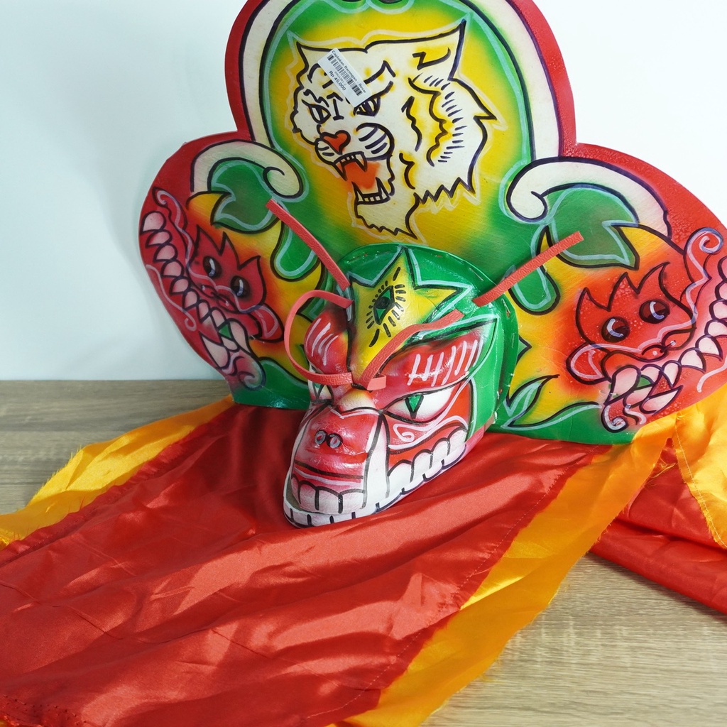 Jual Mainan Tradisional Topeng Reog Caplokan Barongan Merah | Shopee ...