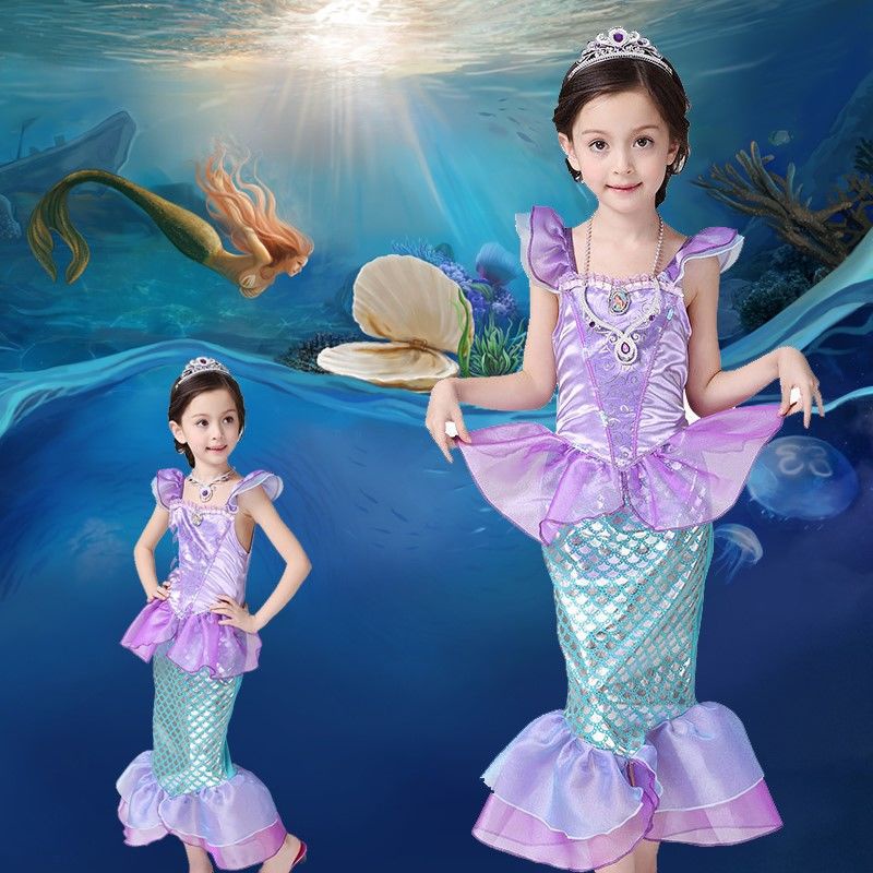 Jual Baju Mermaid Anak / Kostum Mermaid / Baju Putri Duyung / Gaun Anak ...