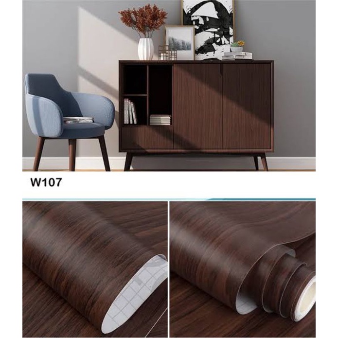 Jual Stiker Meja Kayu Wallpaper Kayu Pelapis Lemari Pintu Meja Makan L ...