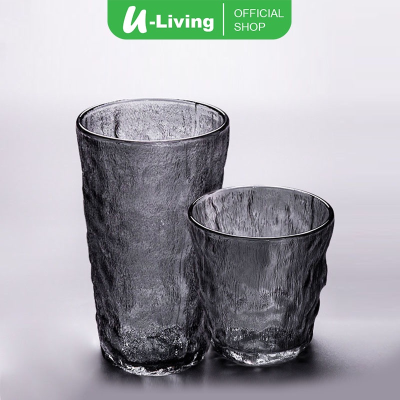 Jual U-Living Gelas Minum Gelas Kaca Hitam Gelas Whisky Cantik Cangkir ...