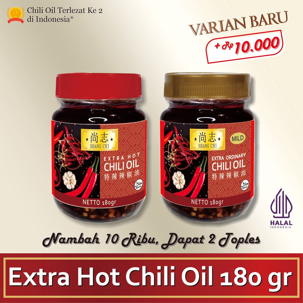 Jual Shang Chi - Chili Oil Halal - Extra Hot / Minyak Cabai / Sambal Minyak | Shopee Indonesia