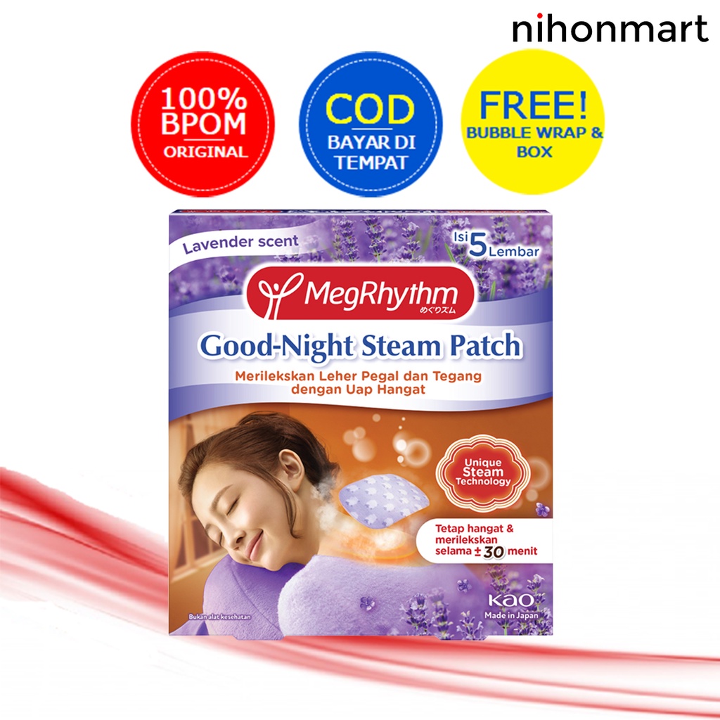 Jual Megrhythm Good Night Steam Patch Box (5pcs) | Shopee Indonesia