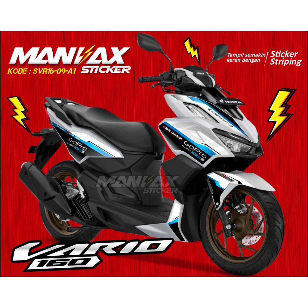 Jual Striping Vario 160 New / Stiker Semifull Vario 160 Terbaru ...