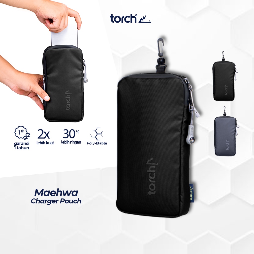 Jual TORCH Pouch Kabel Charger Handsfree - Travel Pouch Organizer ...