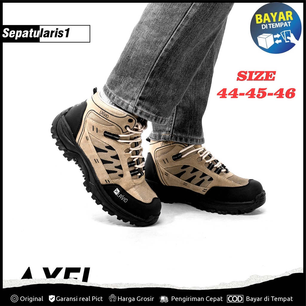 Jual Sepatu Safety Pria Big Size Jumbo Ukuran 44-45 Premium Quality ...