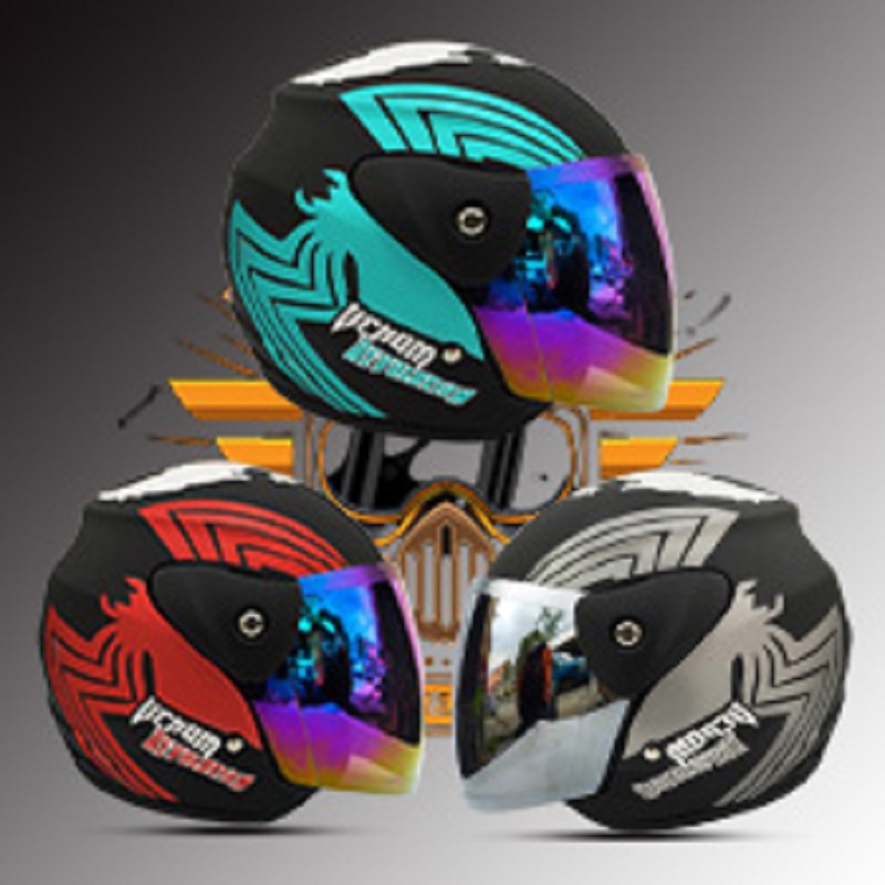 Jual Helm Motor Half Face Evo Inovation Seperti Helm GM Motif VENOM ...