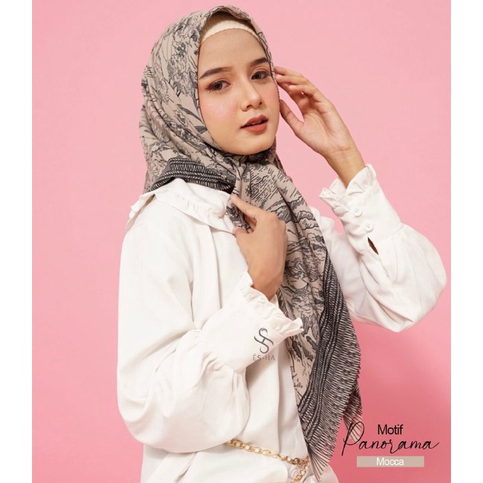 Jual Hijab Denay/ Segiempat Denay/ Lasercut/ Kerudung Motif Baru/ Jilbab Denay | Shopee Indonesia