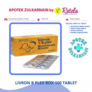 Jual LIVRON B PLEX BOX 100 TABLET | Shopee Indonesia