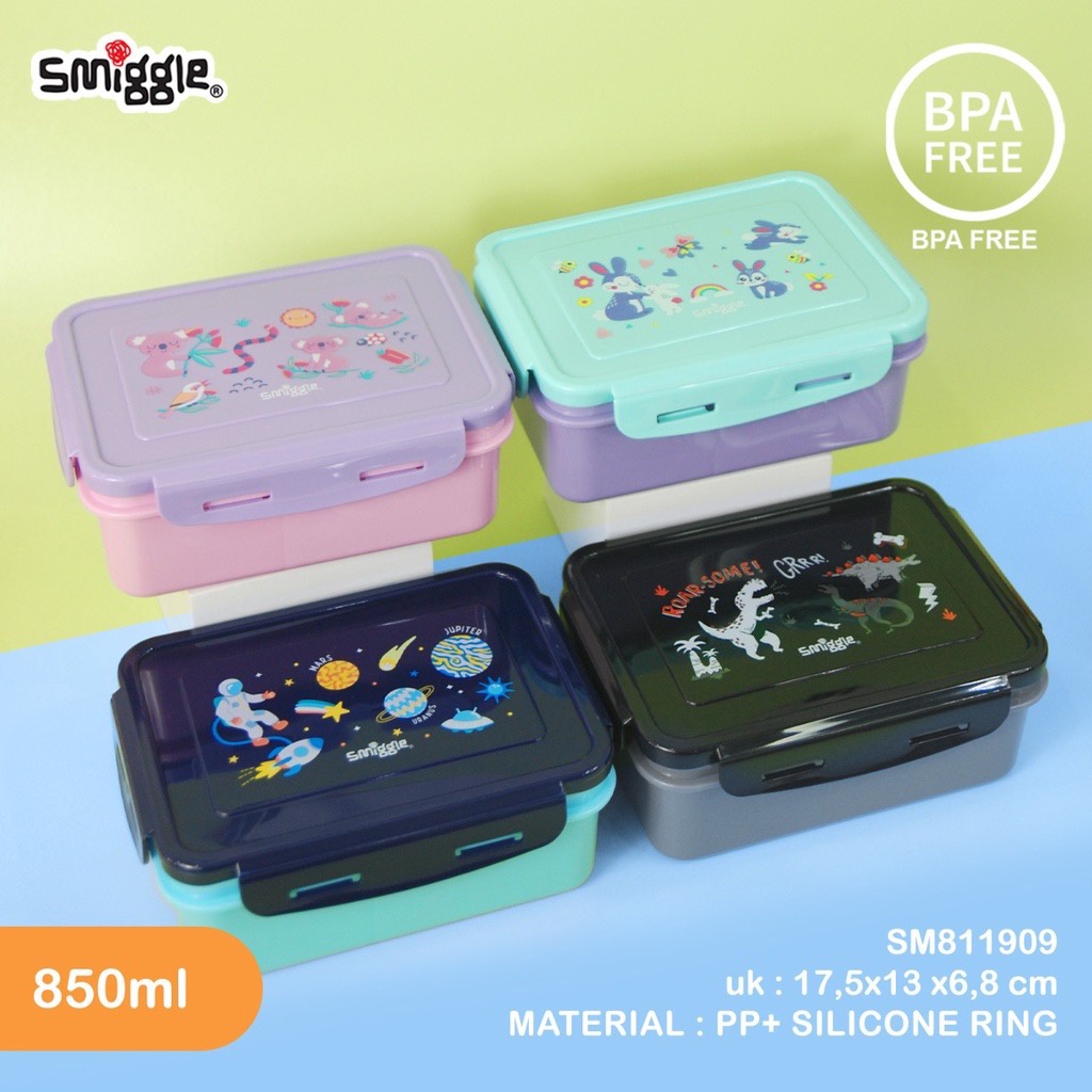 Jual Smiggle Lunch Box Anak Karakter / Tempat Bekal Anak Karakter 850ml ...
