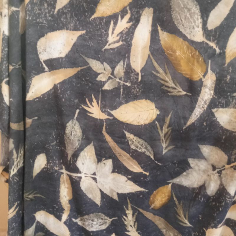 Jual kain batik ECOPRINT bahan sutra Singapore | Shopee Indonesia