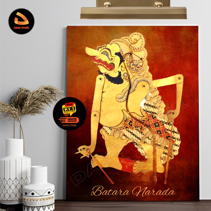 Jual Poster Wayang Kulit Batara Narada Hiasan Dinding Bahan Art Carton ...