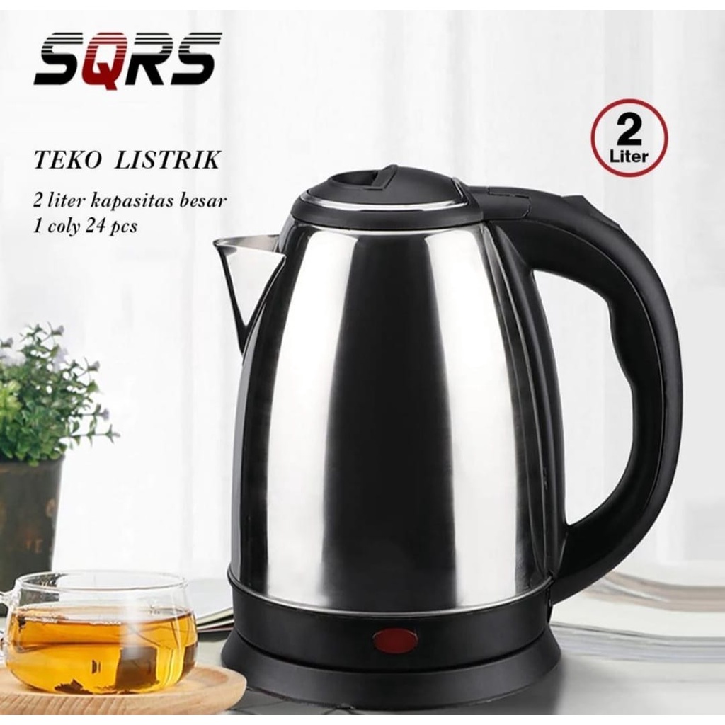 Jual Teko Listrik 2L Pemanas Air Otomatis Stainless Electric Water ...