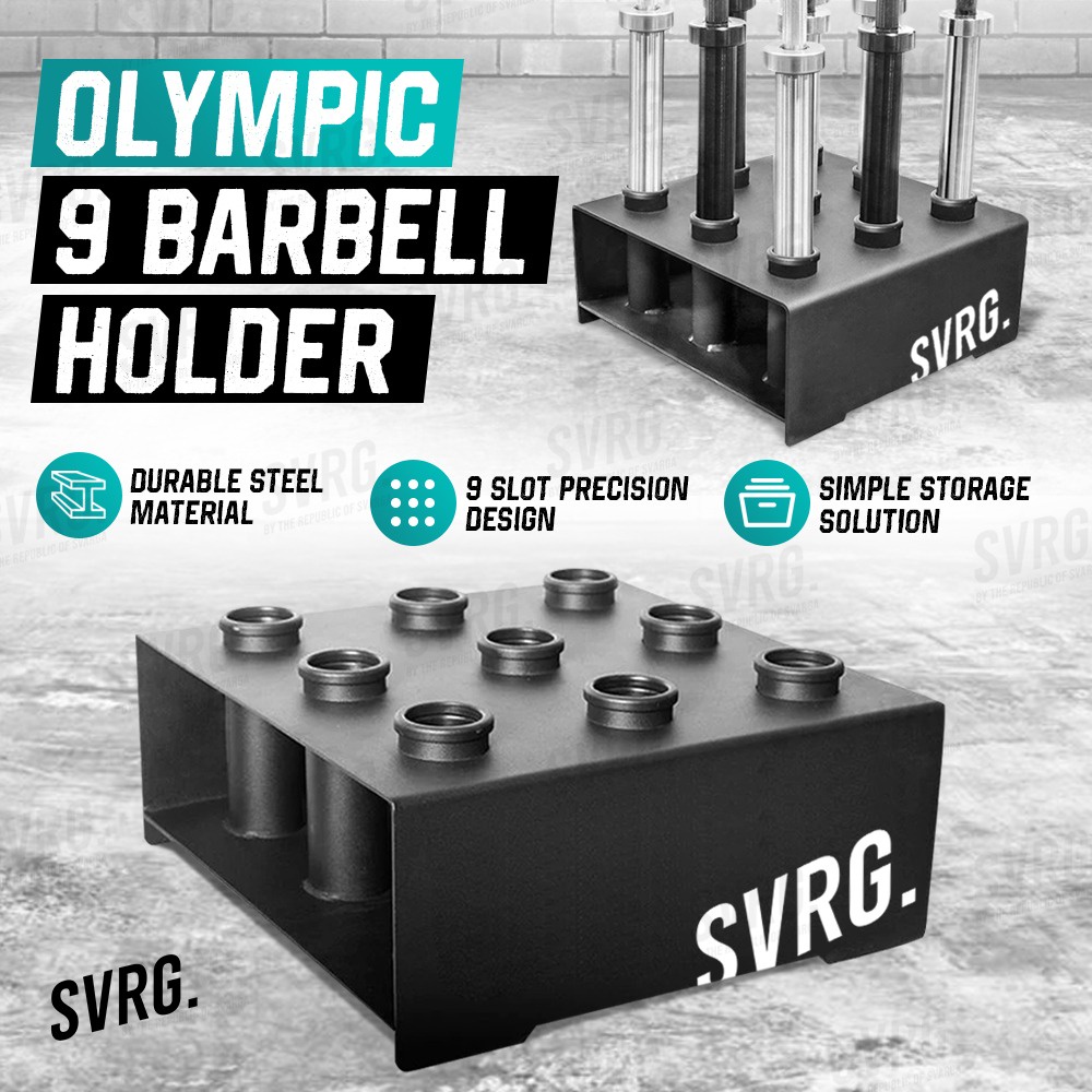 Jual SVRG. Olympic Barbell Bar Holder Stand - Barbel Rak - Bars rack ...