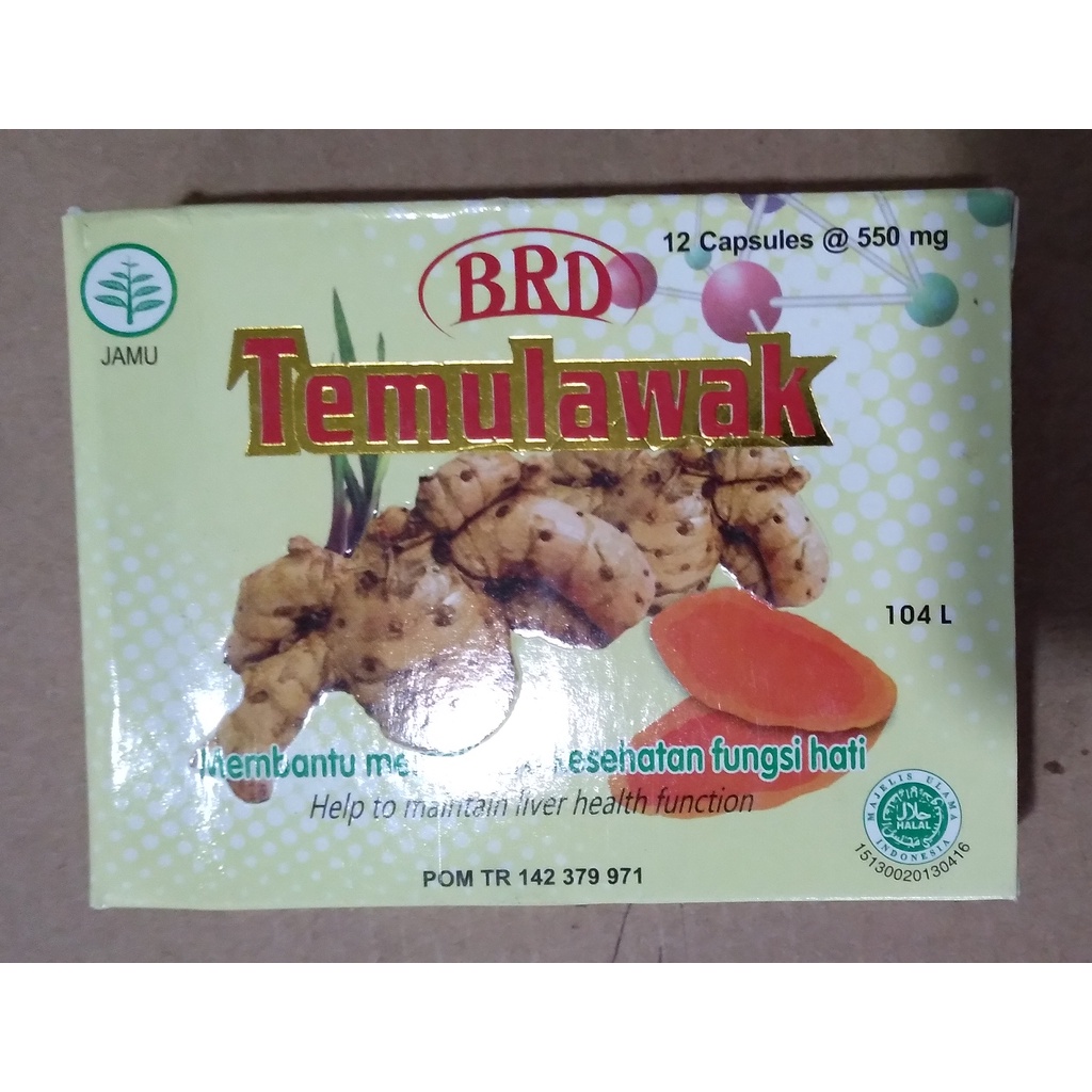 Jual TEMULAWAK BRD untuk kesehatan fungsi hati atau liver - KAPSUL dan ...