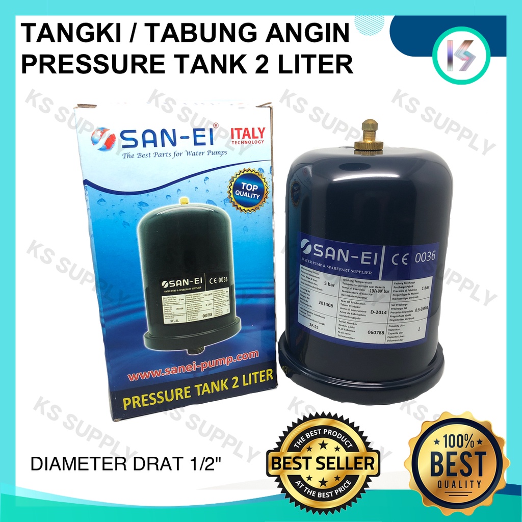 Jual TANGKI | TABUNG ANGIN 2 LITER POMPA AIR | PRESSURE TANK | SAN-Ei | Shopee Indonesia