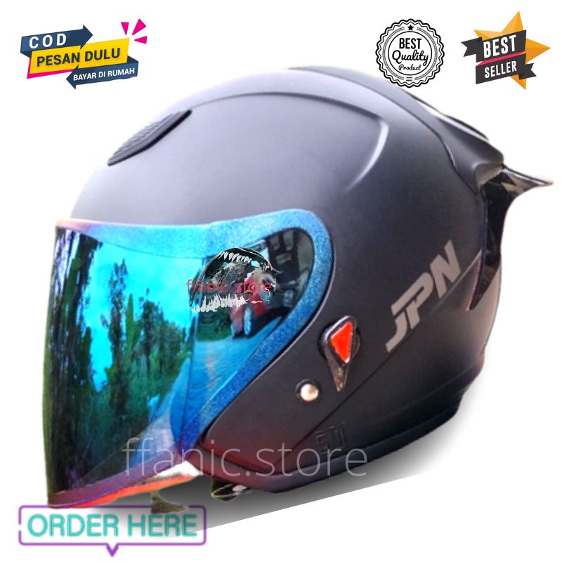 Jual HELM JPN GALAXY CENTRO SOLID/POLOS HELM WANITA PRIA REMAJA (paket ...