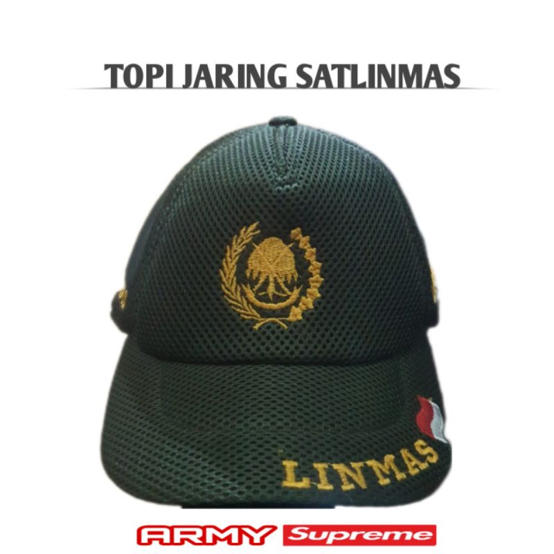 Jual TOPI LINMAS HANSIP DOUBLE MESS | Shopee Indonesia