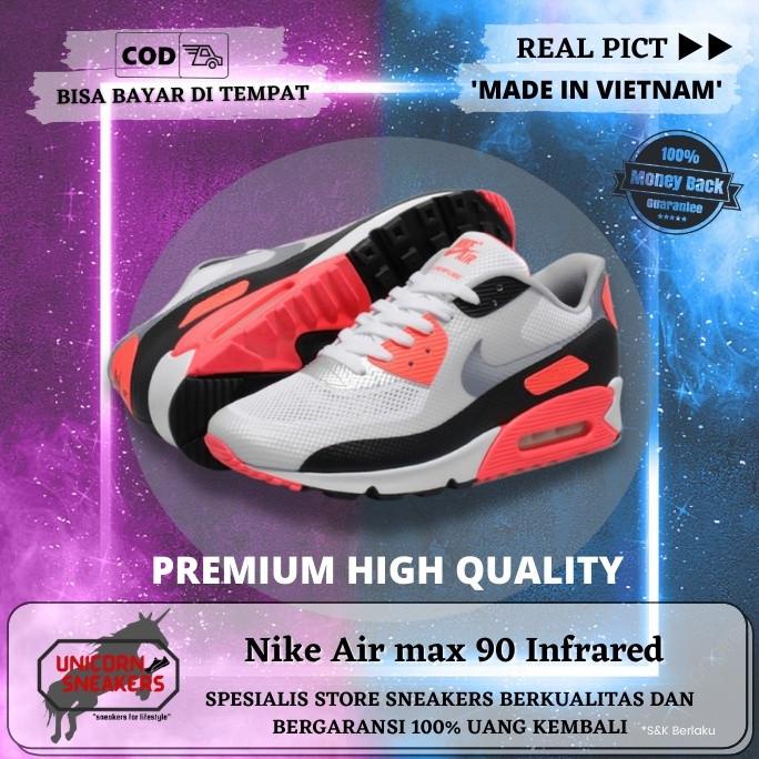 Jual Sepatu Nike Air Max 90 Og Infrared Sneakers Pria Sneaker Lari Cewe ...