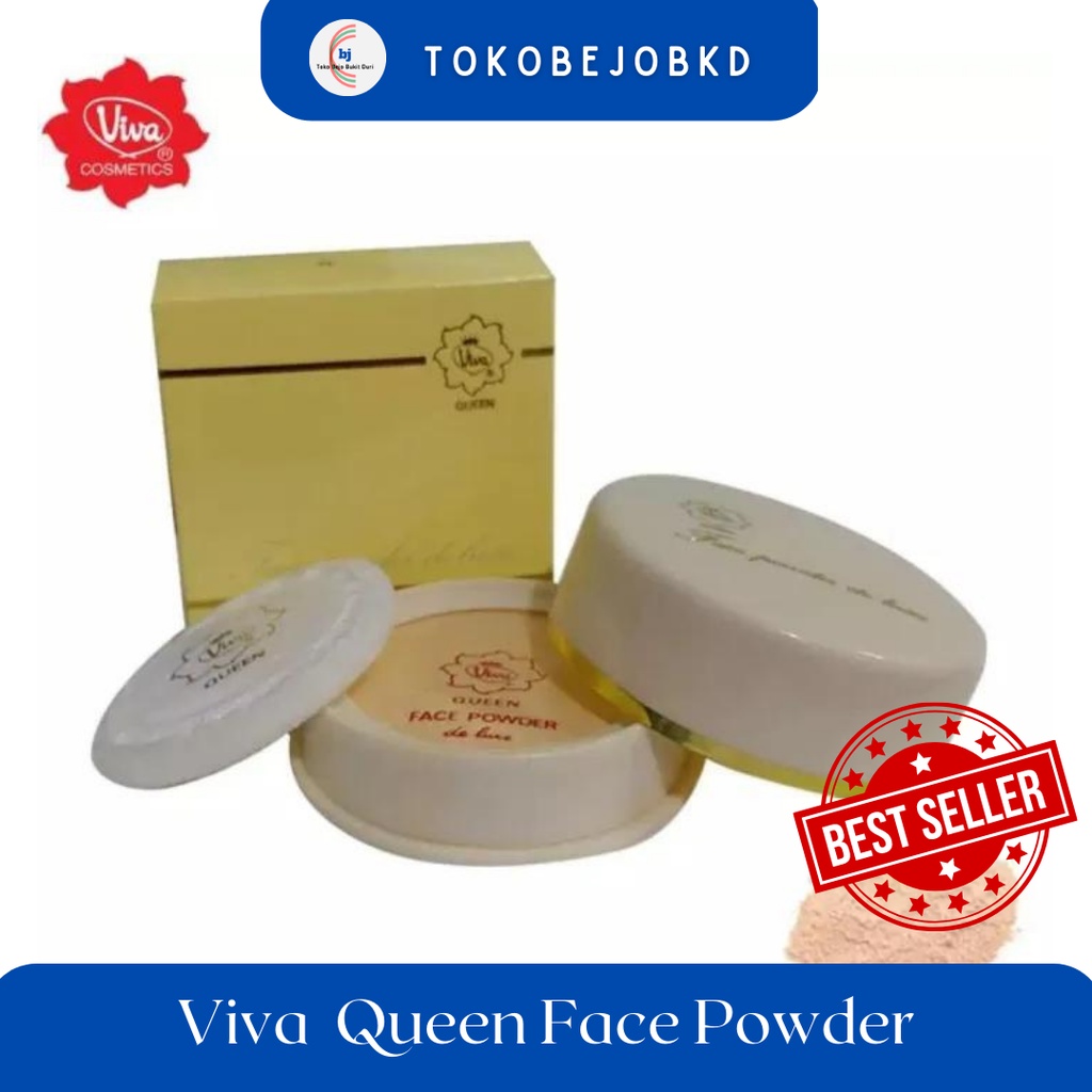 Jual Viva Queen Face Powder de Luxe 27 gr Kuning Langsat | Shopee Indonesia